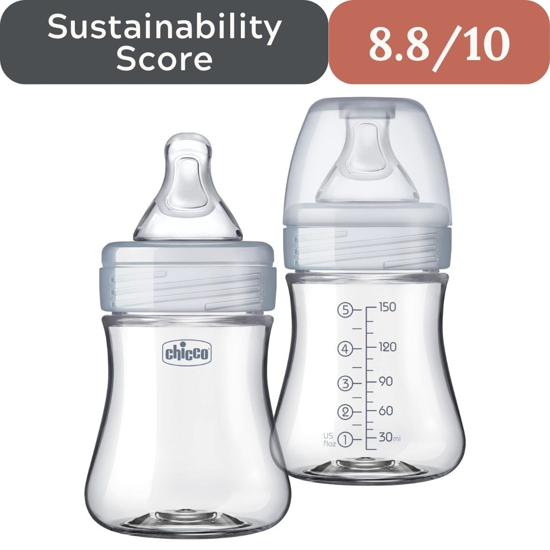 Non-Toxic Chicco Duo Hybrid Bottle: Glass Purity & Plastic Strength