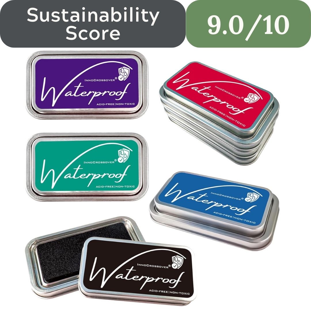 Waterproof Ink Pads: Non-Toxic, Permanent Ink, Fast Dry, Metal Case ...